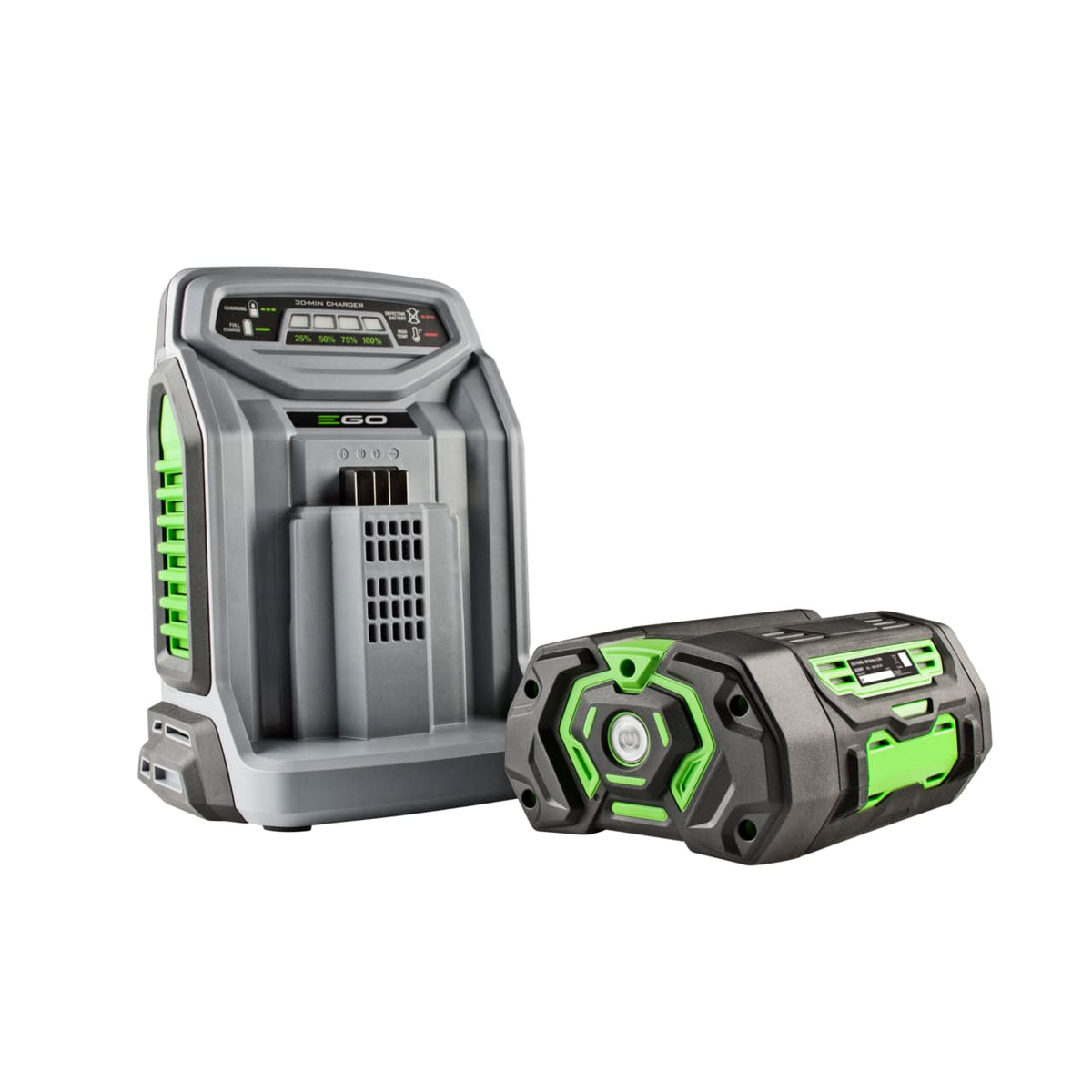 EGO POWER+ battery charging times and running times